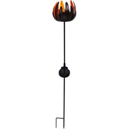 N&auml;ve LED Gartenleuchte N&Auml;VE "Blume", braun (kupferfarben), H:90cm T:15cm, Leuchten, LED Gartenleuchte