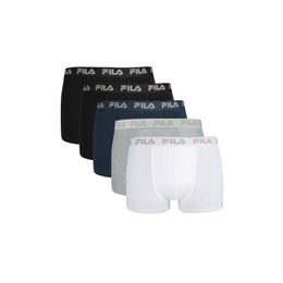 Boxershorts Fila "Boxershort 5er Pack", Herren, Gr. XL, bunt (mehrfarbig), Obermaterial: 95% Baumwolle CO. 5% Elasthan EL., Unterhosen Boxershorts