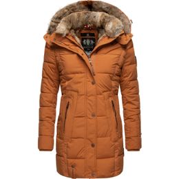 Wintermantel Marikoo "Wintermantel Lieblings Jacke", Damen, Gr. M, braun (rusty cinnamon), Obermaterial: 100% Polyester PES. Obermaterial: Futter: 100% Polyester PES. 100% Polyester PES., M&auml;ntel Wintermantel