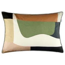 Sch&ouml;ner Wohnen Dekokissen "Vibes", multi, B:58cm L:38cm, Obermaterial: 60% Polyester, 40% Baumwolle, SCH&Ouml;NER WOHNEN-KOLLEKTION, Dekokissen_Sitzkissen_Kissenh&uuml;llen, mit gro&szlig;fl&auml;chiger Stickerei
