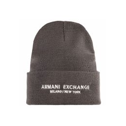 Beanie Armani Exchange "M&uuml;tze Cappello Beanie", Herren, grau, M&uuml;tzen Beanie