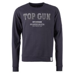 Sweatshirt Top Gun "Sweater TG20213007", Herren, Gr. XL, blau (navy), Obermaterial: 100% Baumwolle CO., Sweatshirts Sweatshirt