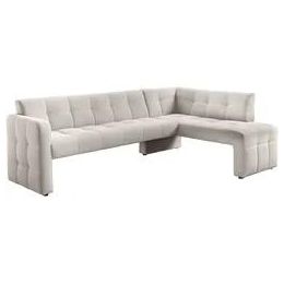 Essbank exxpo - SOFA FASHION "Barista, bequem und elegant, hohe Bodenfreiheit", beige, B:245cm H:83cm T:159cm, Sitzb&auml;nke, Essbank, Eckbank Barista bequem und elegant, hochwertige Detailverarbeitung