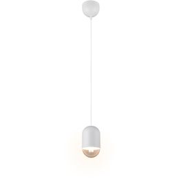 REALITY LEUCHTEN Pendelleuchte "NARA, H&auml;ngelampe inkl. Leuchtmittel 1x E27 806 Lumen 2700K warmwei&szlig;", wei&szlig; matt, 1, &Oslash; 10,5cm H: 150cm, 2 Stk., Leuchten, H&auml;ngeleuchte in schlichtem Design &Oslash; 11cm, Leuchtmittel wechselbar, Pendelleuchte