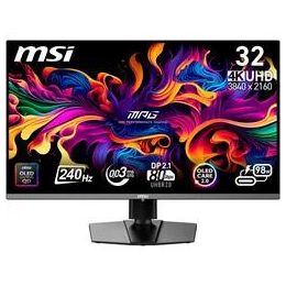 MSI OLED-Monitor "MPG 322URX QD-OLED", Energieeffizienz: G (A-G), schwarz, B:71,2cm H:47,8cm T:6,9cm, Monitore