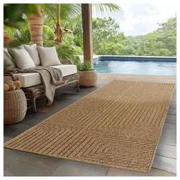 Outdoorteppich Ayyildiz TEPPICHE "TIMBER 1404", beige, B:80cm H:5mm L:150cm, Polypropylen, Teppiche, Outdoorteppich, L&auml;ufer, In und Outdoor, Jute Sisal Optik, Wohnzimmer, Aussenbereich