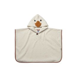 Kapuzenhandtuch Sterntaler "Badeponcho ENTE Edda", beige (ecru), 1 Stk., Frottee, Handt&uuml;cher, Kapuzenhandtuch
