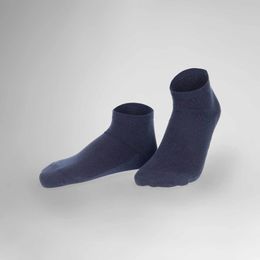 Sneakersocken Hudson "Sneaker Dry Cotton", Damen, Gr. 43-46, blau (marine 0337), Obermaterial: 67% Baumwolle CO. 24% Polypropylen PP. 7% Polyamid PA. 2% Elasthan EL., Socken Sneakersocken