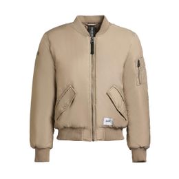 Bomberjacke Khujo "Bomberjacke Kasia", Damen, Gr. XXL, beige (bomber beige), Obermaterial: 100% Nylon NY. Obermaterial: Futter: 100% Polyester PES. 100% Polyester PES., Jacken Bomberjacke