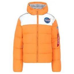 Winterjacke Alpha Industries "HP NASA Jacket", Herren, Gr. S, tangerine, Obermaterial: 100% Nylon, Lining/F&uuml;llung: 100% Polyester, Jacken Winterjacke
