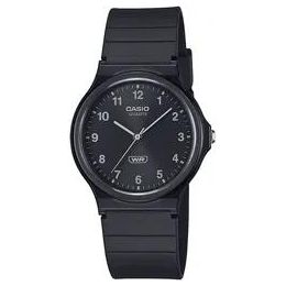 Quarzuhr, schwarz (schwarz, schwarz), CASIO TIMELESS COLLECTION, Armbanduhren, Damen, Quarzuhr, Armbanduhr, Damenuhr, Herrenuhr, Jugendliche, Resinarmband