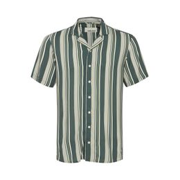 Kurzarmshirt Blend "Kurzarmhemd BHShirt", Herren, Gr. L, braun (beech), Obermaterial: 100% Viskose CV., Hemden Kurzarmshirt