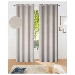 Verdunkelungsvorhang OTTO HOME "Fleuriss" Gr. 1, sand, B:135cm H:145cm, Polyester, Gardinen, Wohnzimmer, Schlafzimmer, Arbeitszimmer, modern, Gewicht von 280 g/m2