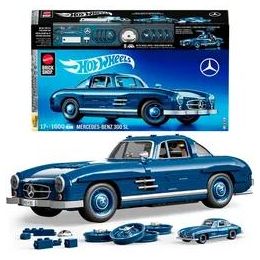 Modellbausatz Mattel "Mattel Brick Shop Hot Wheels, PREMIUM SERIES MERCEDES-BENZ", blau, Modellbaus&auml;tze, KinderB:15cm H:10cm L:36cm, Kunststoff, B:15cm H:10cm L:36cm