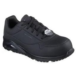 Berufsschuh Skechers "WORK UNO SR - DOLTIN" Gr. 45, schwarz, 45, Synthetik, Textil, Schuhe, Arbeitsschuh, Sicherheitsschuh, Halbschuh mit Zehenschutz