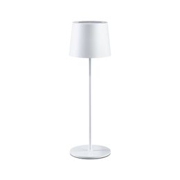 LED Au&szlig;en-Tischleuchte Paulmann "Akkuleuchte Gilo IP44 dimmbar", wei&szlig;, H:35cm &Oslash;:11cm, Leuchten, LED Au&szlig;en-Tischleuchte