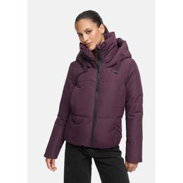 Winterjacke Marikoo "Marikoo Ninikaa Damen Herbst Winter Stepp Jacke N086", Damen, Gr. 3XL, rot (dusty plum), Obermaterial: 100% Polyester PES., Jacken Winterjacke