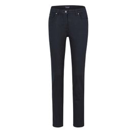 Regular-fit-Jeans GOLDNER "Lange Freizeithose BELLA mit Formbund", Damen, Gr. 40, N-Gr, schwarz, Obermaterial: 65% Baumwolle CO. 31% Polyester PES. 4% Elasthan EL., Jeans Regular-fit-Jeans