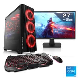 CSL Gaming-PC-Komplettsystem "HydroX V25115", Energieeffizienz: E, schwarz, Microsoft Windows 11 Home (64 Bit), 16 GB RAM 1.000 GB SSD, Computer_Komplettsysteme, Gaming-PC-Komplettsystem