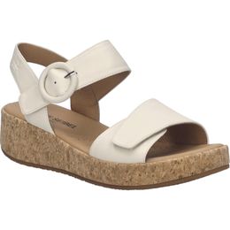 Sandale Josef Seibel "Evita 05, creme", Damen, Gr. 42, beige (creme), Obermaterial: 100% Rindsleder Leather cow., Schuhe Sandale