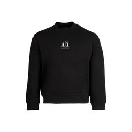 Sweatshirt Armani Exchange "Sweatshirt", Herren, Gr. L, schwarz, Obermaterial: 79% Baumwolle CO. 17% Polyester PES. 4% Elasthan EL., Sweatshirts Sweatshirt