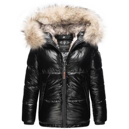 Winterjacke Navahoo "Winterjacke Tikunaa", Damen, Gr. XL, schwarz, Obermaterial: 100% Nylon NY. Obermaterial: Futter: 100% Polyester PES. 100% Polyester PES., Jacken Winterjacke