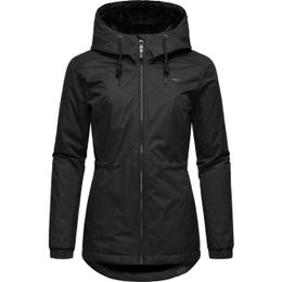 Winterjacke Ragwear "Winterjacke Dankka Warm", Damen, Gr. M, schwarz, Obermaterial: 100% Polyester PES. Obermaterial: Futter: 100% Polyester PES. 100% Polyester PES., Jacken Winterjacke