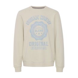 Longpullover Blend "Sweatshirt BHSweatshirt", Herren, Gr. XL, beige (oyster gray), Obermaterial: 100% Baumwolle CO., Pullover Longpullover