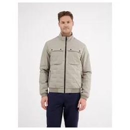 Steppjacke Lerros "Sportiver Blouson, gesteppt", Herren, Gr. 3XL, beige, 100% Polyester, Jacken Steppjacke