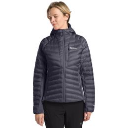 Funktionsjacke Jack Wolfskin "ROUTEBURN PRO INS JKT W", Damen, Gr. XS, grau (graphite, coolgrau), Oberstoff: 100% POLYESTER . Kontrast:100% POLYESTER . Futter:100% POLYESTER, Jacken Funktionsjacke