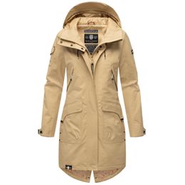 Outdoorjacke Navahoo "&Uuml;bergangsjacke Pfefferschote", Damen, Gr. XS, beige, Obermaterial: 55% Nylon NY. 45% Baumwolle CO. Obermaterial: Futter: 100% Polyester PES. 100% Polyester PES., Jacken Outdoorjacke