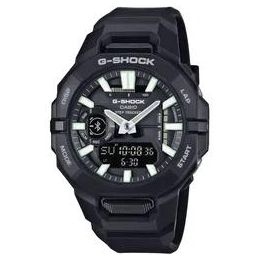Smartwatch Casio G-SHOCK, schwarz (schwarz, schwarz), Smartwatches, Herren, Smartwatch, Armbanduhr, Herrenuhr, Stoppfunkt., Lifelog Funktion,Hand Moving Funk.
