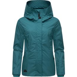 Outdoorjacke Ragwear "Outdoorjacke Vannesa", Damen, Gr. M, blau (baltic), Obermaterial: 100% Polyester PES. Obermaterial: Futter: 100% Polyester PES., Jacken Outdoorjacke