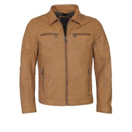 Lederjacke Maze "Lederjacke", Herren, Gr. M, braun (cognac), Obermaterial: 100% Lammleder LEL. Futter: 100% Baumwolle CO., Jacken Lederjacke