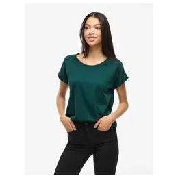 Rundhalsshirt Vila "VIDREAMERS NEW PURE T-SHIRT/SU-NOOS", Damen, Gr. XL, gr&uuml;n (ponderosa pine), Jersey, Obermaterial: 50% Baumwolle, 50% Polyester, unifarben, regular fit normal, Rundhals, Shirts Rundhalsshirt, Baumwollmischung, regular fit