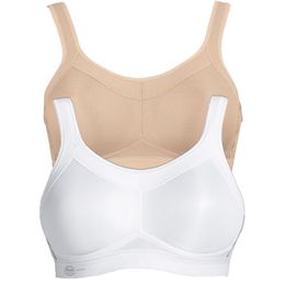 Sport-BH Anita "Sport BH momentum", Damen, Gr. 80, Cup B, bunt (wei&szlig; desert), Obermaterial: 70% Polyester PES. 15% Polyamid PA. 15% Elasthan EL., BHs Sport-BH