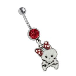 Adelia&acute;s Bauchnabelpiercing ADELIA&acute;S "Piercing Piercing Bauchnabelpiercing", rot, Piercings, Damen, Titan, Bauchnabelpiercing