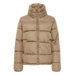 Steppjacke oxmo "Steppjacke OXBodila", Damen, Gr. 40, beige (tannin), Obermaterial: 100% Nylon NY., regular fit h&uuml;ftlang, Jacken Steppjacke