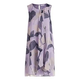 BETTY & CO Chiffonkleid BETTY & CO "Chiffonkleid im Layer Look", Damen, Gr. 40, EURO, bunt (lila, nature), 100% Polyester PES., Kleider Chiffonkleid