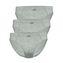 Slip Ammann "3er Pack Slip Day Modern / Close to you", Herren, Gr. 5, grau (cloud melange), Obermaterial: 93% Baumwolle CO. 7% Elasthan EL., Unterhosen Slip
