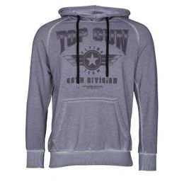 Kapuzensweatshirt Top Gun "Hoodie TG20212102", Herren, Gr. L, blau (navy), Obermaterial: 100% Baumwolle CO., Pullover Kapuzensweatshirt