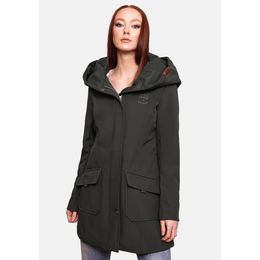 Winterjacke Marikoo "Marikoo Mayleen Damen Softshell Jacke B856", Damen, Gr. M, gr&uuml;n (olive), Obermaterial: 95% Polyester PES. 5% Elasthan EL., Jacken Winterjacke