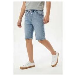 Levi's Jeansbermudas LEVI'S KIDS "LVB SKINNY FIT DOBBY SHORT", Jungen, Gr. 8 (128), N-Gr, gravy train, Denim/Jeans, Obermaterial: 68% Baumwolle, 31% Polyester, 1% Elasthan, skinny fit, Jeans, for BOYS