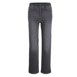 Stretch-Jeans GOLDNER "Kurzgr&ouml;&szlig;e Bequeme Jeanshose VERA", Damen, Gr. 19, K-Gr, grau, Obermaterial: 83% Baumwolle CO. 15% Polyester PES. 2% Elasthan EL., Jeans Stretch-Jeans