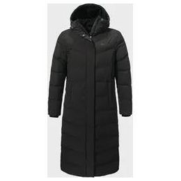 Sch&ouml;ffel Parka SCH&Ouml;FFEL "Urban Down Coat Style Vindave WMS", Damen, Gr. 36, schwarz (9990, schwarz), Oberstoff: 100% Polyester; (Membran: Thermoplastisches Polyurethan); Futter: 100% Polyester; ENTH&Auml;LT NICHTTEXTILE TEILE TIERISCHEN URSPRUNGS; F&uuml;llung: 80% Daune, 20% Federn, regular fit, hoch geschlossener Ausschnitt, Jacken Parka