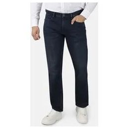 5-Pocket-Jeans Stooker Men "Frisco Thermo Straight Fit Jeans", Herren, Gr. 34, L&auml;nge 30, blau (dunkelblau), Denim/Jeans, 63% Baumwolle, 34% Polyester, 3% Elasthan, straight fit lang, Jeans 5-Pocket-Jeans, Straight Fit Casual Clean Wash Denim Thermo Effekt f&uuml;r Herren