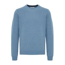 Strickfleece-Pullover Casual Friday "Strickpullover CFKarl", Herren, Gr. 3XL, blau (dusk blau), Obermaterial: 80% Wolle WO. 20% Polyamid PA., Pullover Strickfleece-Pullover