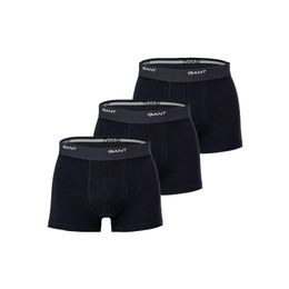 Boxershorts Gant "Boxershort 3er Pack", Herren, Gr. XXL, schwarz, Obermaterial: 95% Baumwolle CO. 5% Elasthan EL., Unterhosen Boxershorts