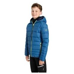 Steppjacke CMP "KID JACKET FIX HOOD", Jungen, Gr. 128, blaustone, b., Obermaterial: 100% Polyester. Futter: 100% Polyester. Wattierung: 100% Polyester, hoch geschlossener Ausschnitt, eingesetzt eingefasste Kante, Jacken Steppjacke, w&auml;rmend & winddicht & wasserabweisend, f&uuml;r Kinder, &Uuml;bergangsjacke