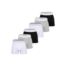 Boxershorts Ellesse "Boxershort AMBRIA Trunks 6P 6er Pack", Herren, Gr. XL, bunt (schwarz, wei&szlig;, grau), Obermaterial: 95% Polyester PES. 5% Elasthan EL., Unterhosen Boxershorts